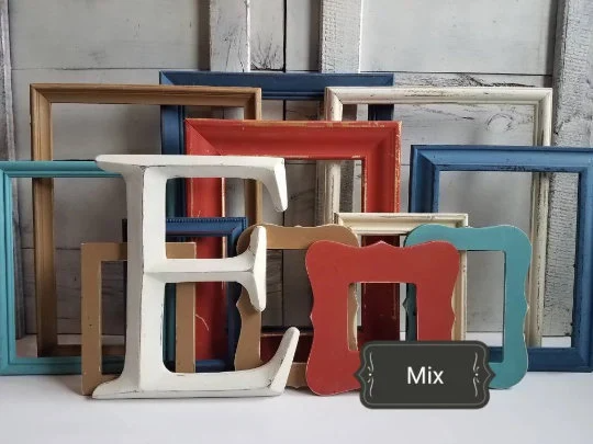 Charming Mix and Match Set of Vintage Picture Frames for a Wall Collag ...