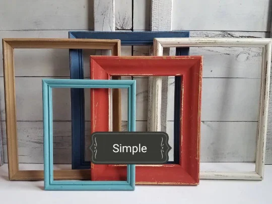 Charming Mix and Match Set of Vintage Picture Frames for a Wall Collag ...