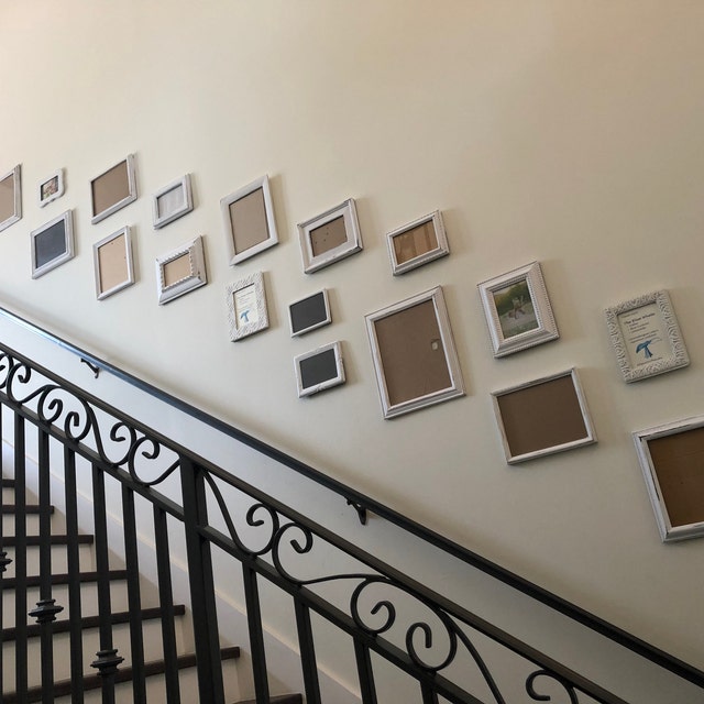 Serene Shades of Light Gray and White Picture Frames for a Neutral, Co ...