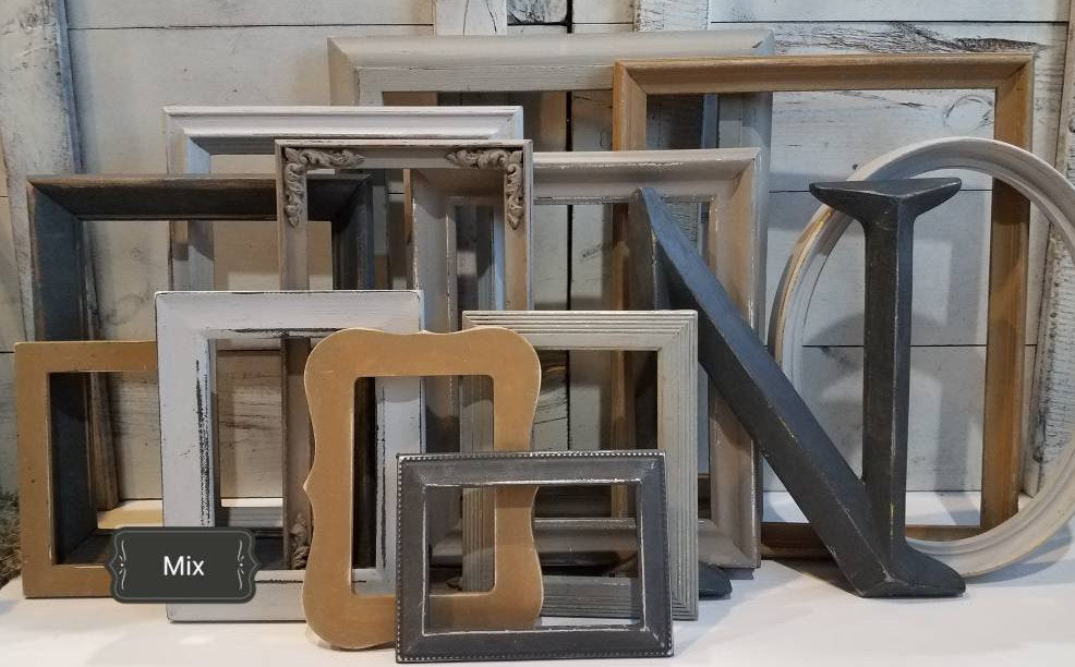 Welcoming, Rustic Mismatched Gallery Wall Frame Set with and Earthy, W ...